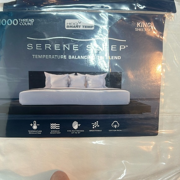 serene sleep | Bedding | Serena Sleep King Sheets Smart Temperature ...